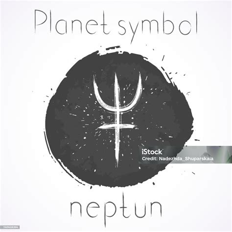 Ilustración De Ilustración Vectorial Con El Símbolo De Planeta