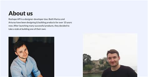 About Us Reshape API