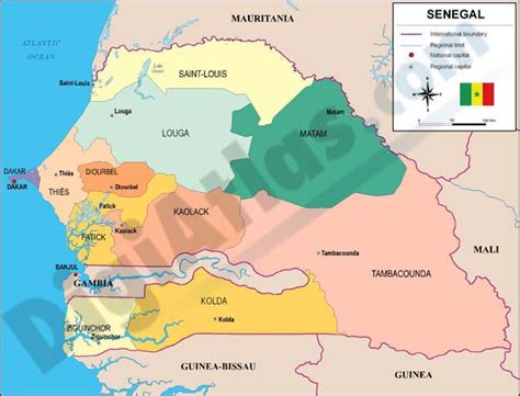Mapa De Senegal