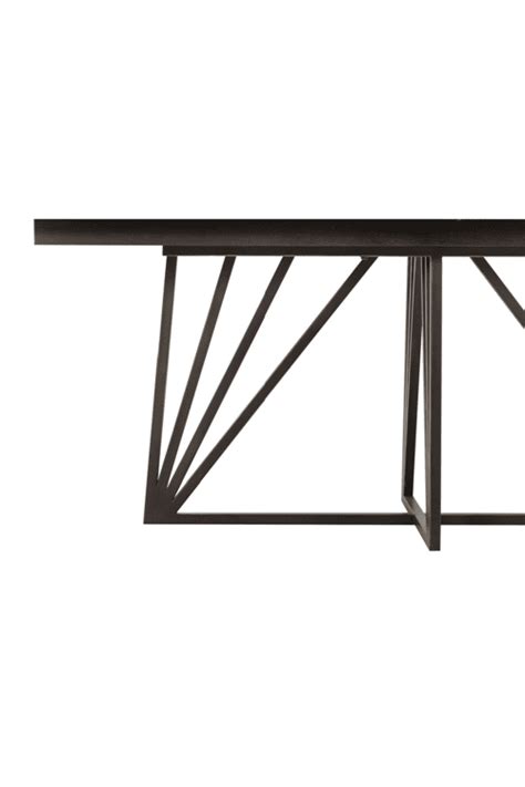 Bronze Base Extending Dining Table Andrew Martin Emerson