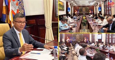 ឯកឧត្តមបណ្ឌិតសភាចារ្យ ហង់ ជួនណារ៉ុន ដឹកនាំកិច្ចប្រជុំបូកសរុបលទ្ធផលបេសកកម្ម