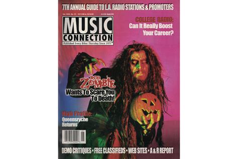 October 11 1999 Cover Story Rob Zombie Music Connection Magazine