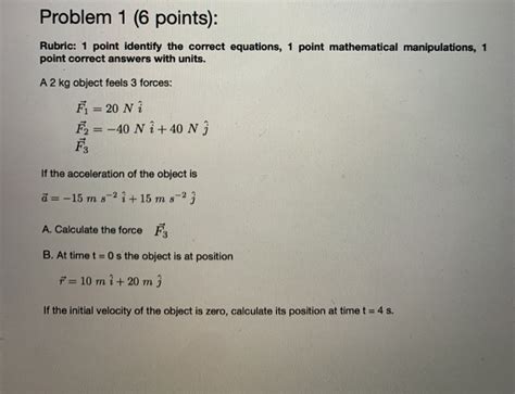 Solved Problem Points Rubric Point Identify The Chegg