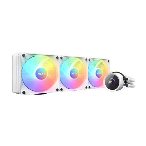 Nzxt Kraken Elite RGB White CPU Liquid Cooler With LCD Display RL KR E W The IT Gear