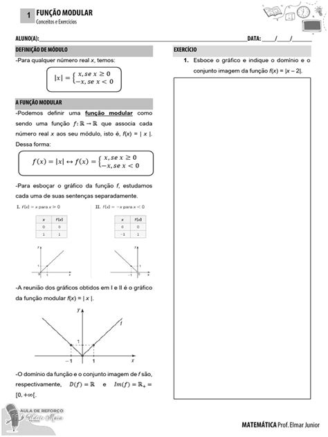 Função Modular Pdf Função Matemática Lógica Matemática