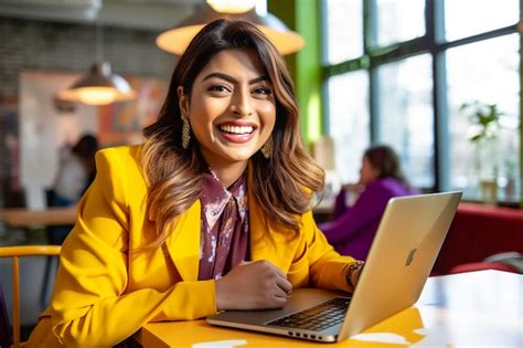 Premium Ai Image Diverse Office Portrait Of Beautiful Indian It