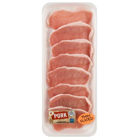 Save On Our Brand Boneless Thin Center Cut Pork Chops 8 Ct Order