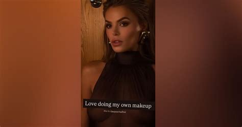 Brooks Nader Flaunts Her Curves In Sheer Thong Bodysuit Photos