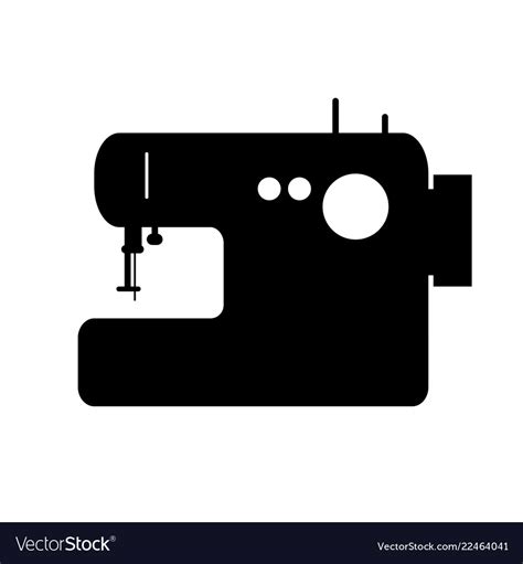 Sewing Machine Silhouette Royalty Free Vector Image