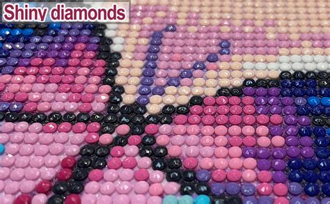 QENSPE 5D Peinture Diamant Adulte Fleurs Papillons Diamond Painting