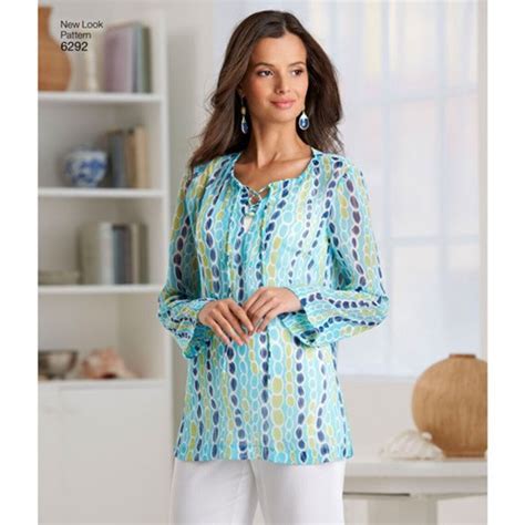 Sewing Pattern Womens Tunic Top Pants And Top New Look Pattern Etsy