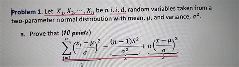 Solved Problem Let X X Xn Be N I I D Random Chegg