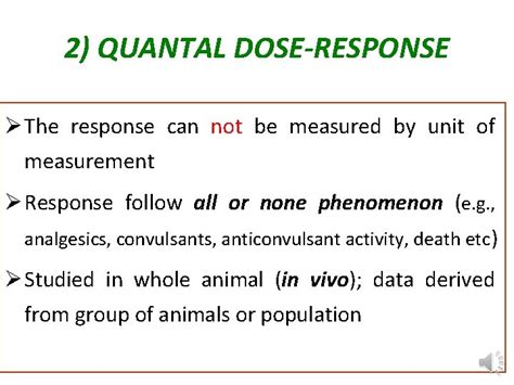 Dose Response Curve Dose Response Curve Relationship Between