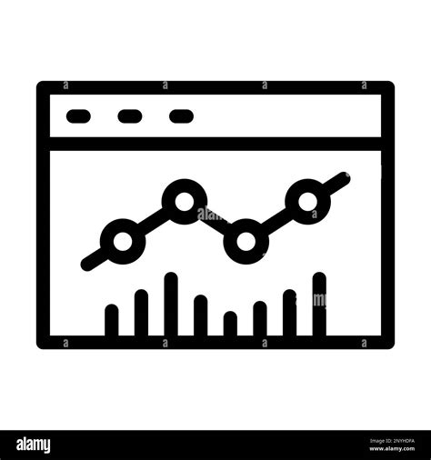 Data Visualization Thick Line Icon Stock Photo Alamy