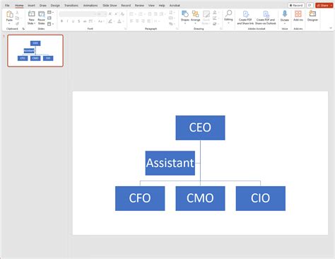 How To Build An Org Chart In Powerpoint Step By Step