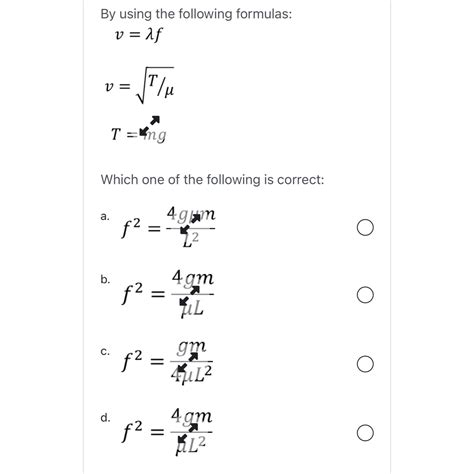 By Using The Following Formulas V λfv Tμ2t 4ngwhich