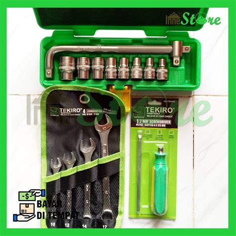 Jual Kunci Sok Tekiro 8 24mm Sok Set Tekiro 10pcs Box Plastik Kunci