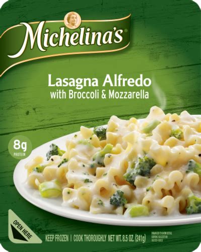 Michelinas® Lasagna Alfredo With Broccoli And Mozzarella Frozen Meal 8