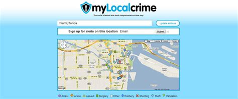 Crime Maps Around The World Miami Florida Crime Map