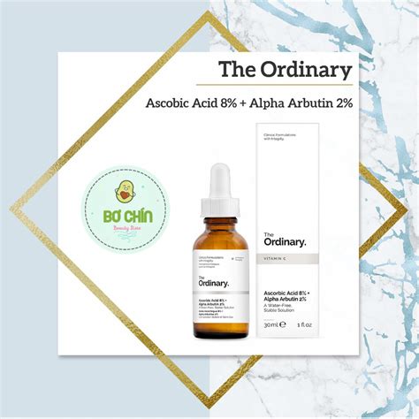 Tinh Chất The Ordinary Ascorbic Acid 8 Alpha Arbutin 2 30ml
