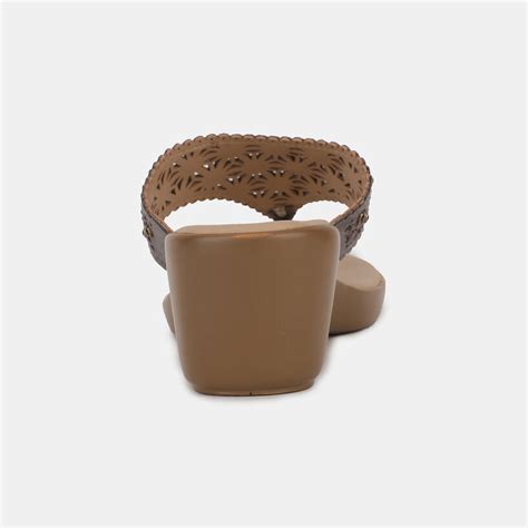 Bata Grey Chappal For Women Bata