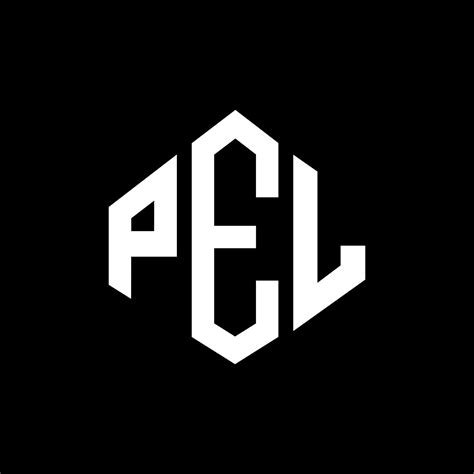 Pel Letter Logo Design With Polygon Shape Pel Polygon And Cube Shape