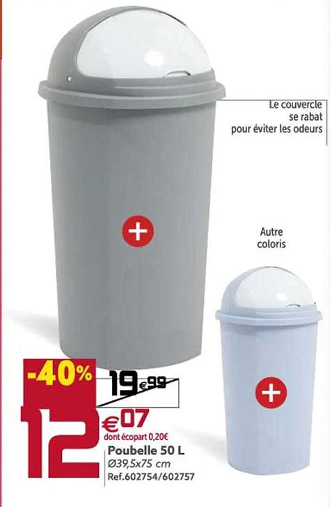 Promo Poubelle 50 L Chez I Icatalogue Fr
