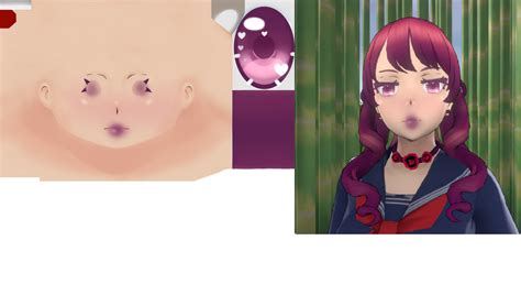 Yandere Simulator Face Skin Purple Maroon By Nnnekos On Deviantart