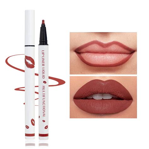 Cptfadh Lipstick Pen Multi Function Lipliner Lipstick Liquid Does Not