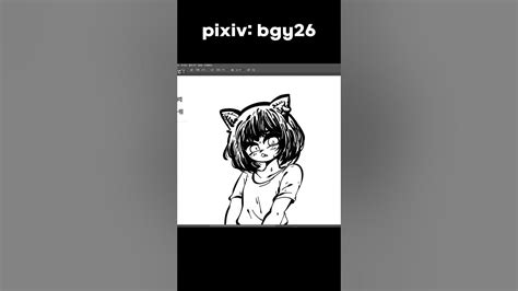 Shorts 단발 피어싱 스타킹 고양이 수인 그리기 Youtube