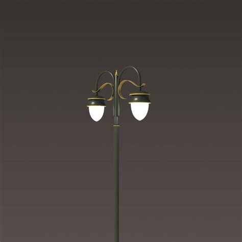 Street Light 9 Dual Railclone Library For 3ds Max