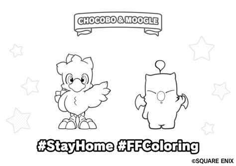 Final Fantasy Moogle Coloring Pages