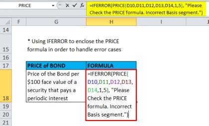 PRICE In Excel Formula Examples How To Use PRICE Function