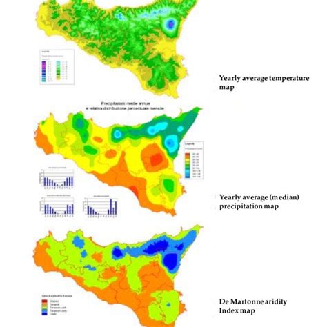 Yearly Average Temperature Yearly Average Precipitation Map De