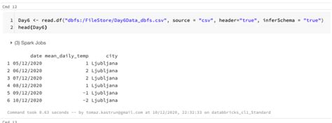 Advent Of 2020 Day 11 Using Azure Databricks Notebooks With R