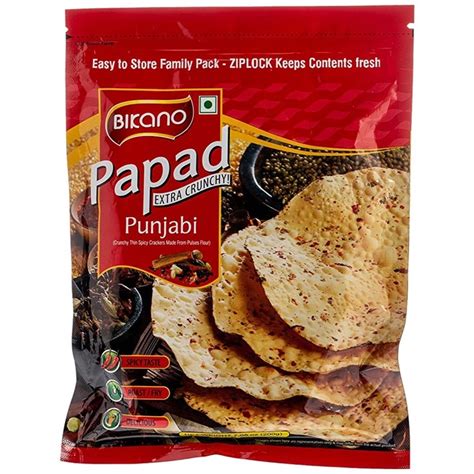 Jual Best Seller Punjabi Papad Bikano Crunchy Thin Crackers Snack