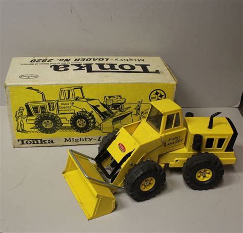 Bargain Johns Antiques Tonka Metal Mighty Loader Toy Truck Vintage Metal Construction Vehicle