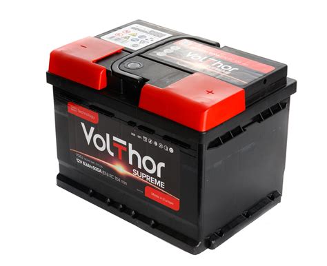 Аккумулятор Volthor Supreme 6СТ-62-АЗ (0) Форд правый плюс (ID ...