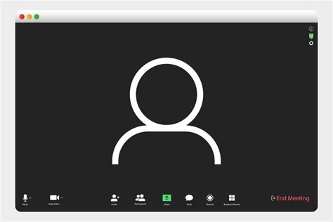 Premium Vector Video Conferencing User Interface Video Call Screen Interface Template