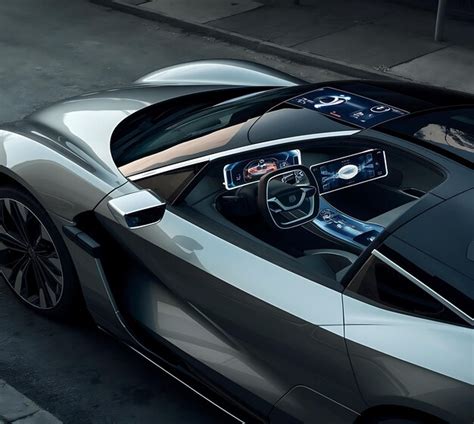 Futuristic Vehicle And Graphical User Interfacegui Premium Ai Generated Image