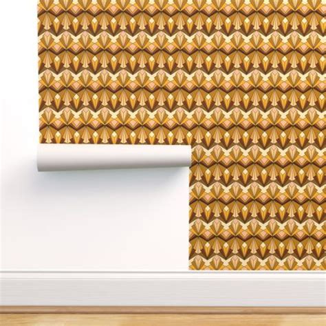 Art Deco Meets The 70s Wallpaper Spoonflower Traditional Wallpaper