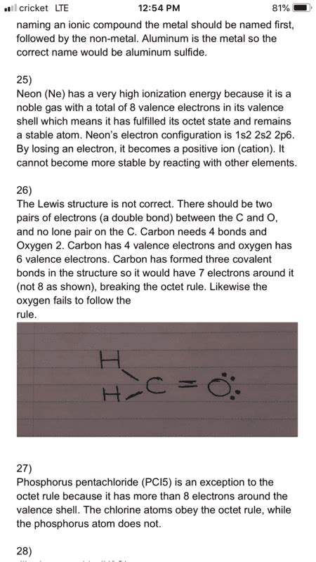 CH O Lewis Structure Verifying The Correctness Physics Forums