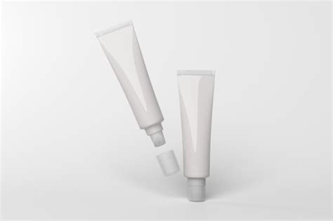 립밤 튜브 투명 포장 템플릿 모형 디자인 3d 렌더링 립글로스에 대한 스톡 사진 및 기타 이미지 립글로스 립밤 메이크업