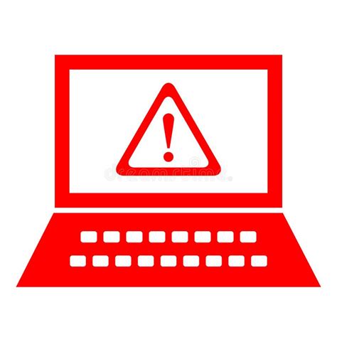 computer security alert stock vector illustration of internet 29840812