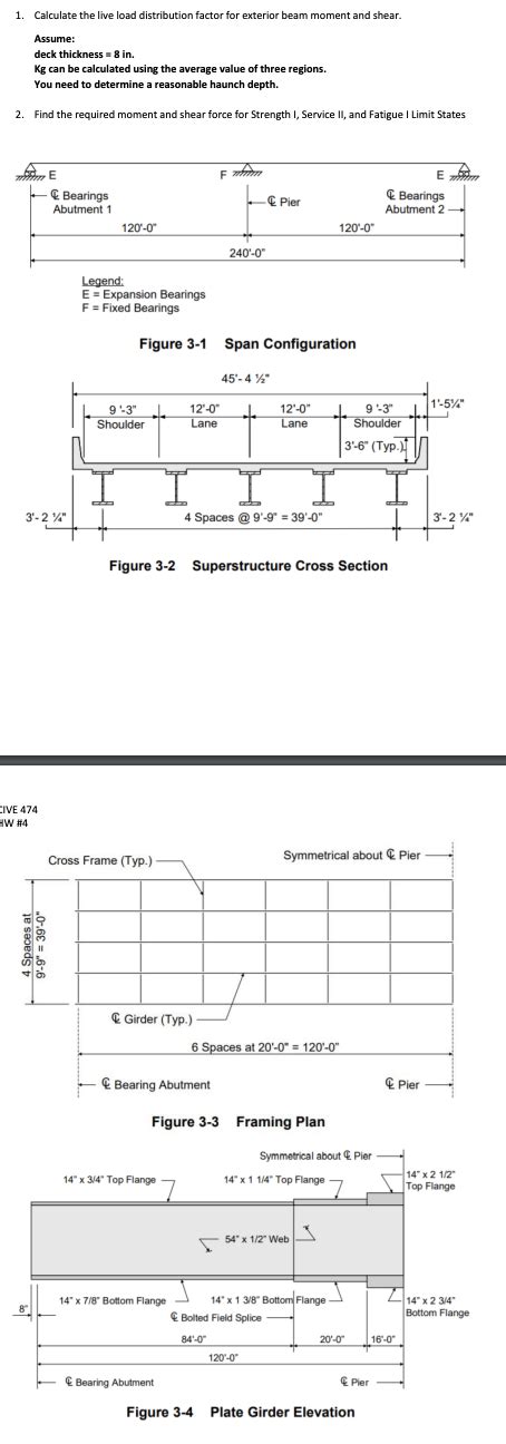 1 calculate the live load distribution factor for