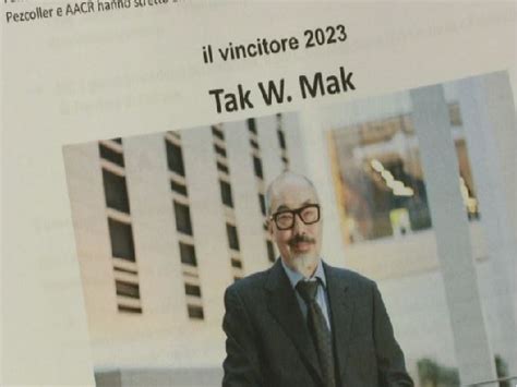 Premio Pezcoller 2023 A Tak Mak Lo Scienziato Che Ha Scoperto I Soldati