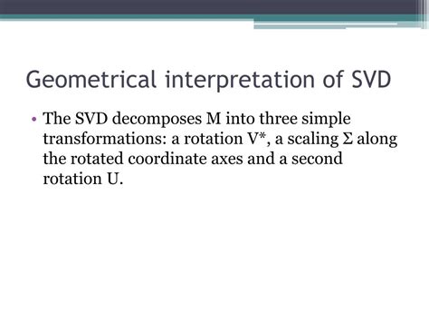 PPT Singular Value Decomposition SVD PowerPoint Presentation Free