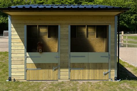 Double Mini Stable Apex 2 X 8ft Stables