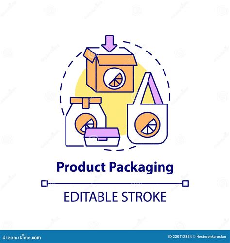 Product Packaging Concept Icon Stock Vector Illustration Of Branding