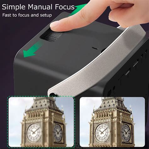 Expose 4K Smart Mini Projector For Phone 999 Lumen Support Ios Android WIFI LED Projector With